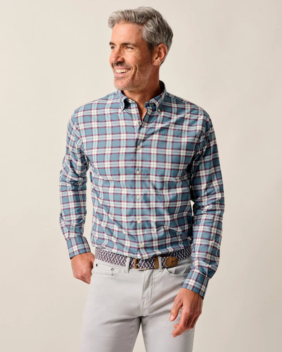 Johnnie-O Men's Feldy Featherweight Performance Button Down Shirt – The ...